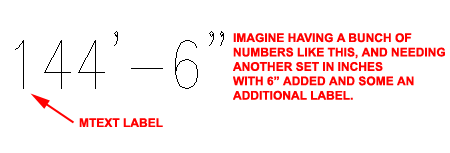 Field for Math in AutoCAD